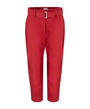 Brunello Cucinelli Casual Pants With Belt Loops - Red