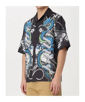Amiri Dragon Printed Short-sleeved Bowling Shirt - Multicolor