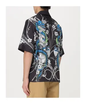 Amiri Dragon Printed Short-sleeved Bowling Shirt - Multicolor