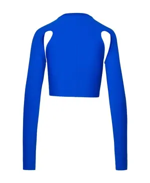 Off-White Crewneck Cut-out Long Sleeve Top