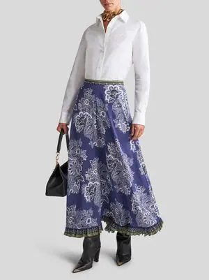 Etro Floral Print Maxi Skirt