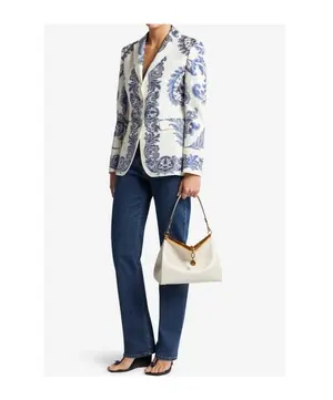 Etro Jacket With Fil Coupé Jacquard Floral Motif