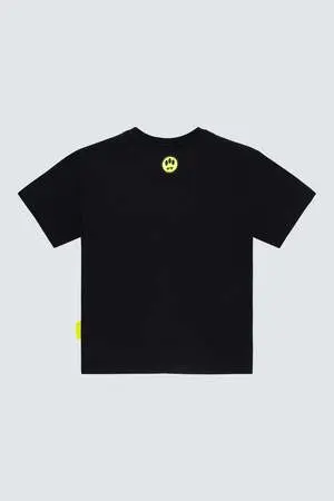 BARROW Flocked Logo Cotton T-shirt