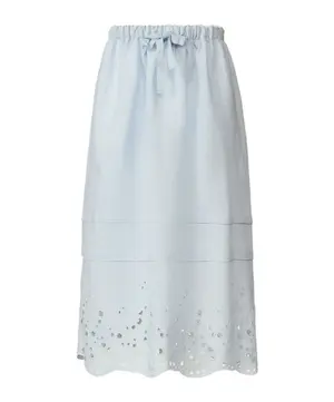 Fabiana Filippi Elasticated Waist Midi Skirt With Cutout Details - No