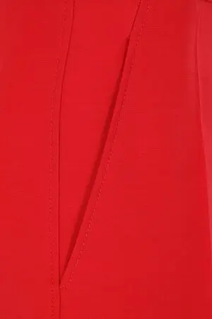 Valentino Garavani Pleat Detailed Turn-up Hem Trousers