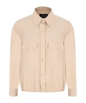 Fabiana Filippi Shirt-style Casual Jacket - Cipria