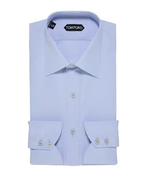 TOM FORD Slim-fit Poplin Shirt - Blue