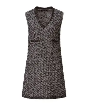 Fabiana Filippi Sleeveless V-neck Dress - Black