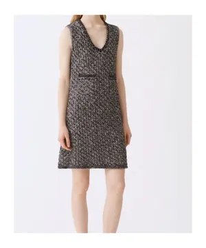 Fabiana Filippi Sleeveless V-neck Dress