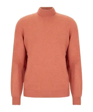Brunello Cucinelli High-neck Long-sleeved Knitwear - Red