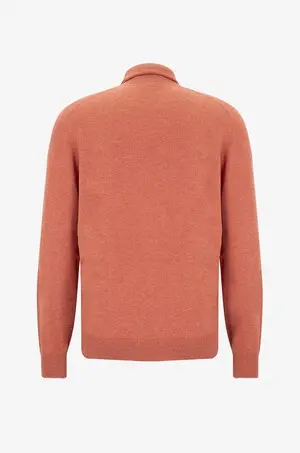 Brunello Cucinelli High-neck Long-sleeved Knitwear - Red