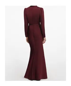 SELF-PORTRAIT Satin Maxi Dress