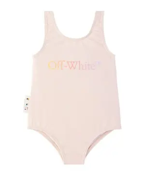 Off-White Logo-print Swimsuit - Pink