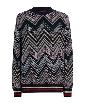 Missoni Chevron-knit Jumper - Black