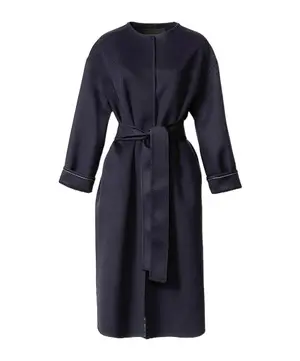 Fabiana Filippi Long-sleeved Coat - Blu Notte