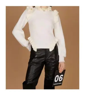 TWINSET Ruffled-trim Jumper