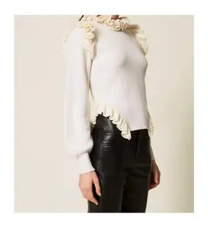 TWINSET Ruffled-trim Jumper