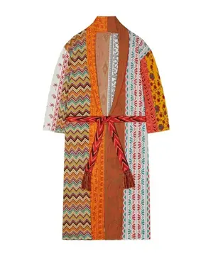 Alanui Scent Of Incense Patchwork Cardigan Coat - Multicolor