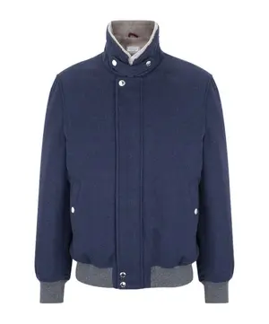Brunello Cucinelli High-neck Long-sleeved Casual Jacket