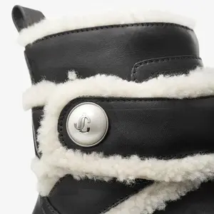 JIMMY CHOO Calfskin Ankle Boots With Wool Lining