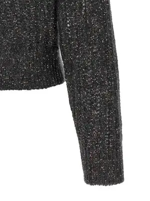 Brunello Cucinelli Lurex-detail Zip-up Cardigan