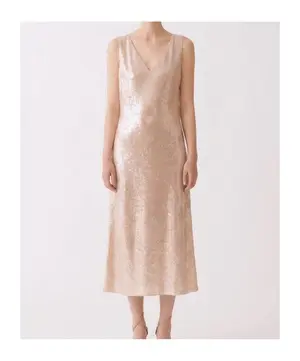 Fabiana Filippi Sleeveless Sequined Midi Dress