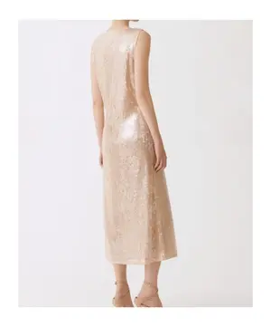 Fabiana Filippi Sleeveless Sequined Midi Dress