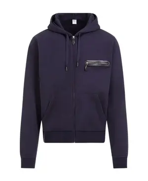 Berluti Zip-up Drawstring Hoodie - Blue