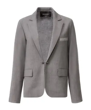 Fabiana Filippi Single-breasted Suit Jacket - Gray