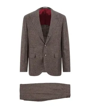 Brunello Cucinelli Pocket Two-button Suit - Black