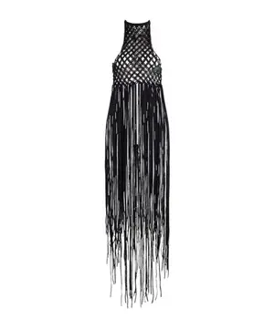 Fabiana Filippi Fringed Vest - Black