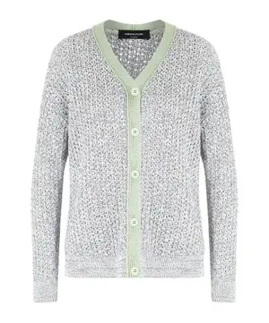 Fabiana Filippi Long-sleeved Knitted Cardigan - Whiteblack