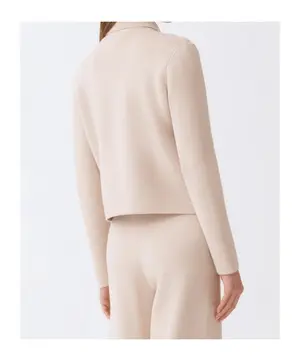 Fabiana Filippi Textured Knit Jacket With Nugget Detail