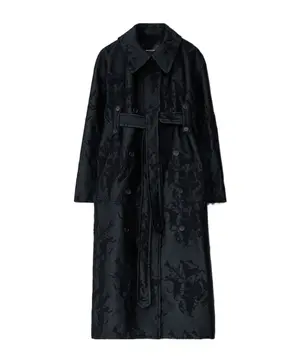 Fabiana Filippi Long-sleeved Trench Coat - Black