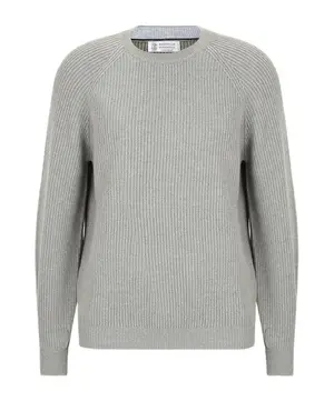 Brunello Cucinelli Long-sleeved Knitwear - Gray