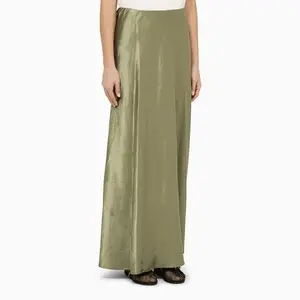 Vince Crinkled-finish Satin Maxi Skirt