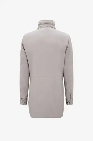 MOORER High-neck Zippered Coat