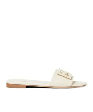 Fendi Baguette Slides - Beige