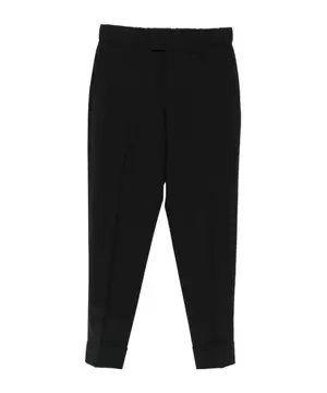 BERWICH Turn-up Cuff Trousers - Black