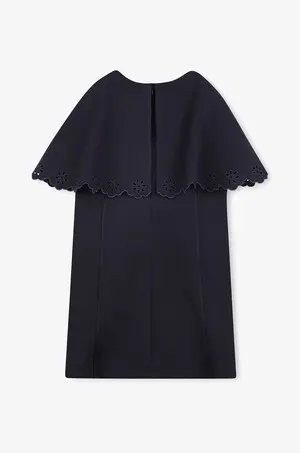 Chloé Scalloped Cape Dress