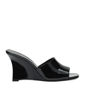STUART WEITZMAN Vinnie Wedge Mule 85 - Black