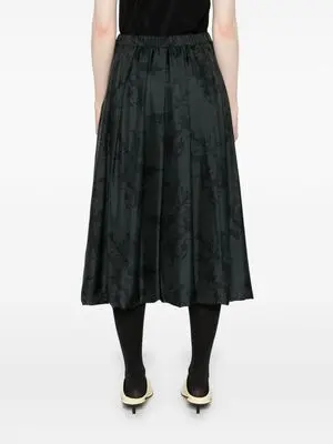Fabiana Filippi Pleated Midi Skirt With Elastic Waist