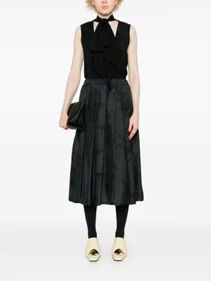 Fabiana Filippi Graphic Printed Midi Skirt