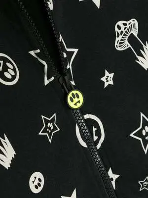 BARROW Logo-print Zip-up Sweatshirt
