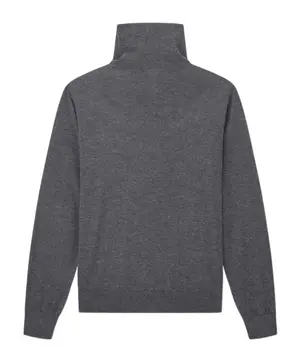 Giorgio Armani Sweater Regular Fit Plain Knit Cashmere - Grey