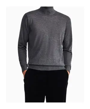 Giorgio Armani Cashmere Turtleneck Sweater - Grey