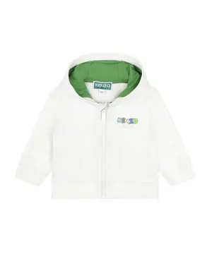 Kenzo Logo-print Hooded Fleece Cardigan