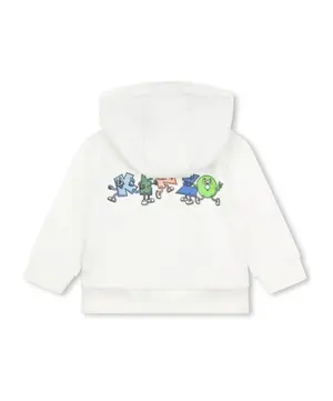 Kenzo Logo-print Hooded Fleece Cardigan