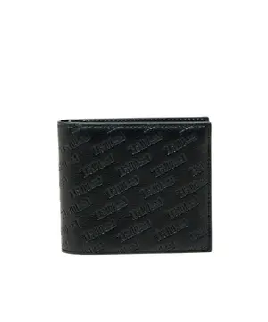 DIESEL® Embossed Logo Bi-fold Wallet - Black