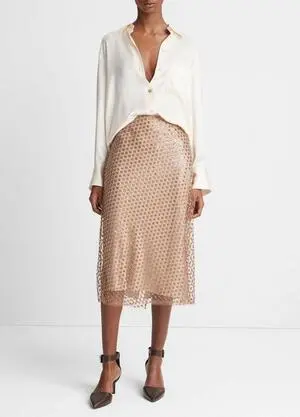 Vince Beaded Sequined Skirt